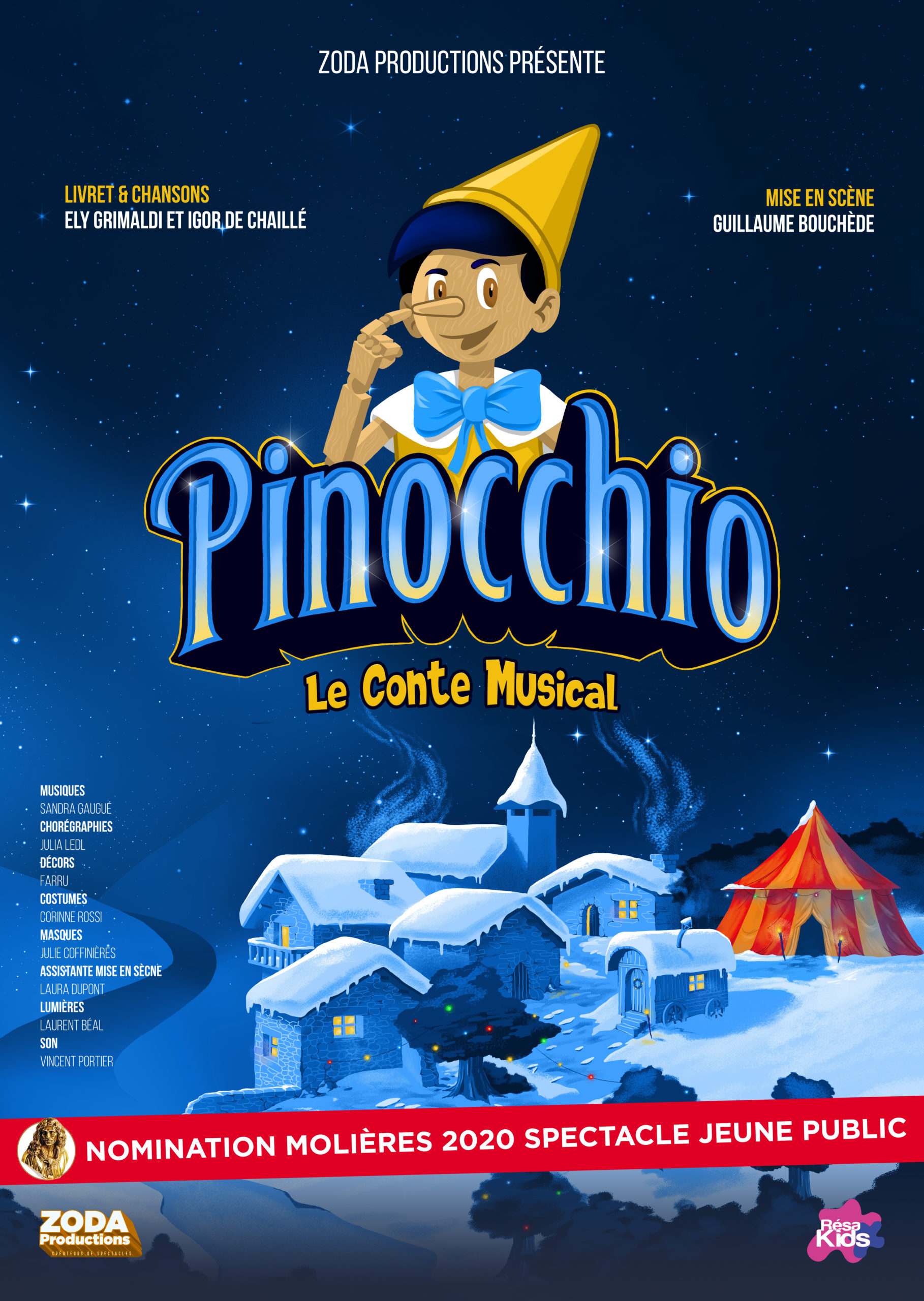 Pinocchio, Le Conte Musical - Zoda Productions